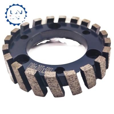 China Flexible and Durable Diamond Segmented CNC Turbo Stubbing Wheel 86mm Wheel for sale