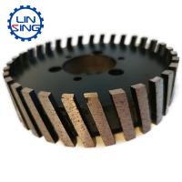 China Flexible and Durable Diamond Segmented CNC Turbo Stubbing Wheel 86mm Wheel for sale