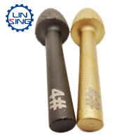 China Tungsten Cobalt Alloy Technology Vacuum Brazed Diamond Engraving Bit for Granite for sale