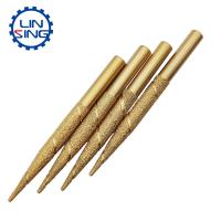 China Tungsten Cobalt Alloy Technology Vacuum Brazed Diamond Engraving Bit for Granite for sale