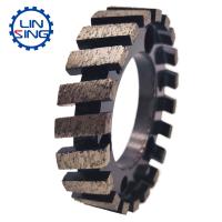 China D50/86/100mm Stone Surface Grinding and Milling Segment Iron Core CNC Stubbing Wheel for sale