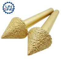 China TiAIN Coating Vacuum Brazed Diamond Carver for CNC Stone Engraving Machine for sale