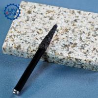 China 10MM Vacuum Brazed Diamond Stone Carving Bit with Engraving Function and TiCN Coating for sale