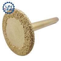China 10MM Vacuum Brazed Diamond Stone Carving Bit with Engraving Function and TiCN Coating for sale