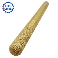 China 45 Mn Body Material Vacuum Brazed End Mill CNC Tools for Stone and Concrete Milling for sale