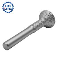 China 45 Mn Body Material Vacuum Brazed End Mill CNC Tools for Stone and Concrete Milling for sale