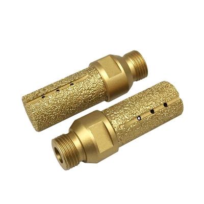 China CNC Sink Machine Diamond Vacuum Brazed Finger Bit for Countertop Sink Wheel Milling for sale