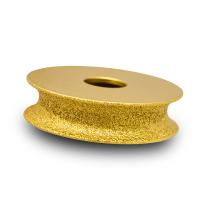 China Vacuum Brazed Stone Edge Diamond Bore Profile Grinding Wheel 64-134mm Metal Powder for sale