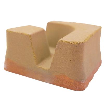 China Long Polishing Life Magnesite Silicon Carbide Bonded Frankfurt Grinding Block for Marble for sale