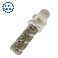 China D60mm Vacuum Brazed Diamond Finger Milling Beveling Tile Drilling Bits for Granite Milling Cutter for sale