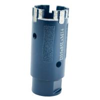 China Red Granite Stone Dry Drilling 35mm Core Drill Bit with M14 Adaptor and Iron Powder for sale