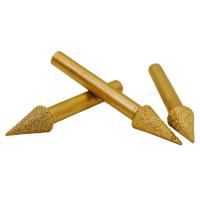China Customized OBM Support Vacuum Brazed Engraving Bits for Metal Stone Edge Fine Grinding for sale