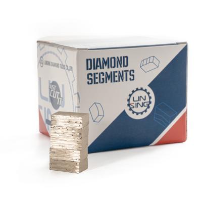 China Professional Diamond Segment For Marble Cutting With Single Blade And Sandwich Shape for sale