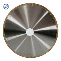 China 350mm Laser Welding Diamond Saw Blade for Marble Ceramic Ti-Coated Edge Height 0.315in for sale