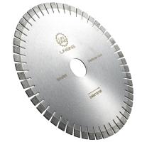 China 350mm Laser Welding Diamond Saw Blade for Marble Ceramic Ti-Coated Edge Height 0.315in for sale