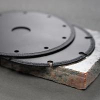 China 350mm Laser Welding Diamond Saw Blade for Marble Ceramic Ti-Coated Edge Height 0.315in for sale