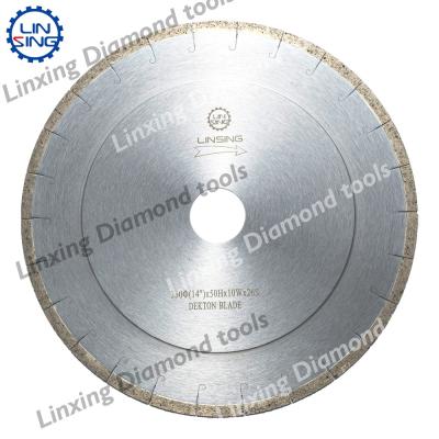 China Diamond Powder Alloy Steel Travertine Cutting Diamond Blade with 0.472in Edge Height for sale