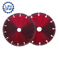 China Diamond Powder Alloy Steel Travertine Cutting Diamond Blade with 0.472in Edge Height for sale
