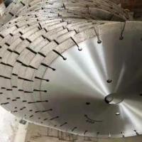 China Diamond Powder Alloy Steel Travertine Cutting Diamond Blade with 0.472in Edge Height for sale
