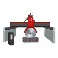 China Linsing Four Post Guide Multi Blade Bridge Saw Machine For Granite Block Cutting for sale