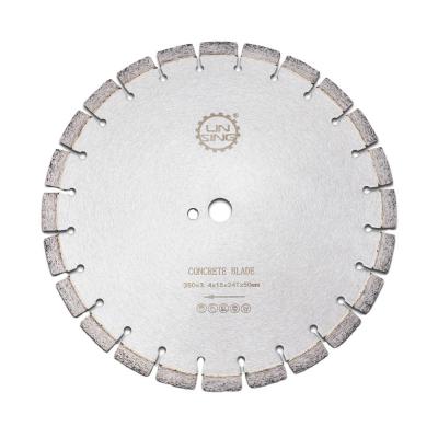 China 14 inch segmented diamond wet cutting disc for reinforced concrete precise cutting for sale