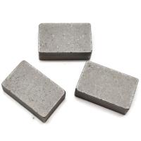 China 24*8.5*15mm Diamond Saw Blade Tips for Andesite Cutting TUV Certified and Flat Shape for sale