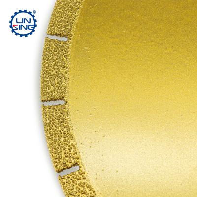 China 140 Teeths 20/22.23/25.4mm Born mm Metal Cutting Disc Vacuum Brazed Diamond Saw Blade for sale