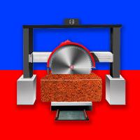 China LINSING Gantry Stone Cutter Heavy Duty Block Cutting Machine for Natural Stone 9000 kg for sale