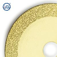 China 1.8mm Steel Core Thickness Vacuum Brazed Diamond Cutting Disc for Metal Stone Aluminum for sale