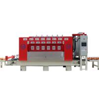 China Grinding Function PLC Automatic Continuous Granite Marble Stone Bush Hammering Machine for sale