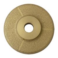 China Metal Powder Diamond Resin Vaccum Brazed Wheel for Cutting of Granite Stone Slab Edge for sale