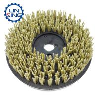 China Leather Surface Grinding Round Steel Brush with Diamond and Diamond Abrasive Material for sale