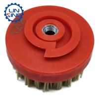 China Round Grinding Brush for Diamond Abrasivel on Leather Stone Marble Surface Abrasivel for sale