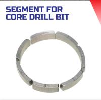 China Cutting LINSING Type Round Matrix Core Concrete Diamond Segment for Core Drill Bit for sale