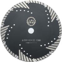 China Hot Pressed Diamond Turbo Saw Blade for Slant Protection Teeth Advantage Fast Cutting for sale
