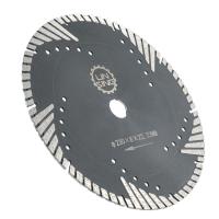 China Hot Pressed Diamond Turbo Saw Blade for Slant Protection Teeth Advantage Fast Cutting for sale