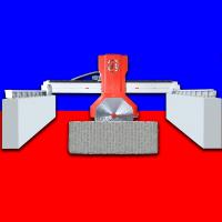 China Wet Big Stone Cutting Machine for Granite Slabs 7.5KW Multi Saw Blade Cutter 12000 kg for sale