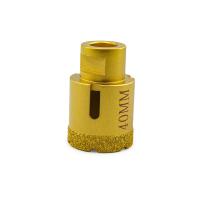 China LINSING Vacuum Brazed CNC Diamond Core Drill Bits for Stone Drilling 19-125mm Diameter for sale