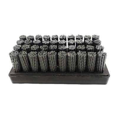 China Long Service Life Round Fickert Frankfurt Steel Brush for Polishing Granite Marble Slab for sale
