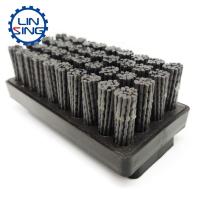 China Long Service Life Round Fickert Frankfurt Steel Brush for Polishing Granite Marble Slab for sale