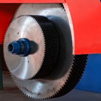 China Single Arm Multi-blade Stone Cutting Machine for Red Granite Block Profiling for sale