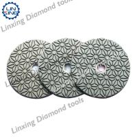 China 4'' Diamond Polishing Tools for Granite Marble Stone 3-step Pads Abrasives Sandpaper for sale