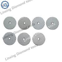 China 4'' Diamond Polishing Tools for Granite Marble Stone 3-step Pads Abrasives Sandpaper for sale