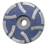 China Granite Diamond Powder Resin Filled Cup Wheel Round T Shape Segment Wheel 100mm 125mm for sale