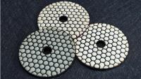China Round Flexible Resin Bond Diamond Hand Dry Polishing Pad and Buffing Pad for Stone for sale