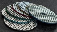China Round Flexible Resin Bond Diamond Hand Dry Polishing Pad and Buffing Pad for Stone for sale