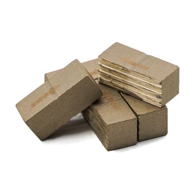China High Frequency Brazed Diamond Segment 24x10x10 mm for Marble Cutting in Manufacturing for sale