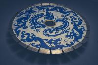 China Granite Stone Cutting Disc 14'' Non-slient Blade with Lazer Bridge Blade Machine Tool for sale