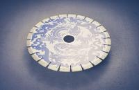 China Granite Stone Cutting Disc 14'' Non-slient Blade with Lazer Bridge Blade Machine Tool for sale