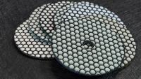 China OEM Support 125mm Resin Bond Diamond Flexible Dry Polishing Pad for Granite Marble for sale